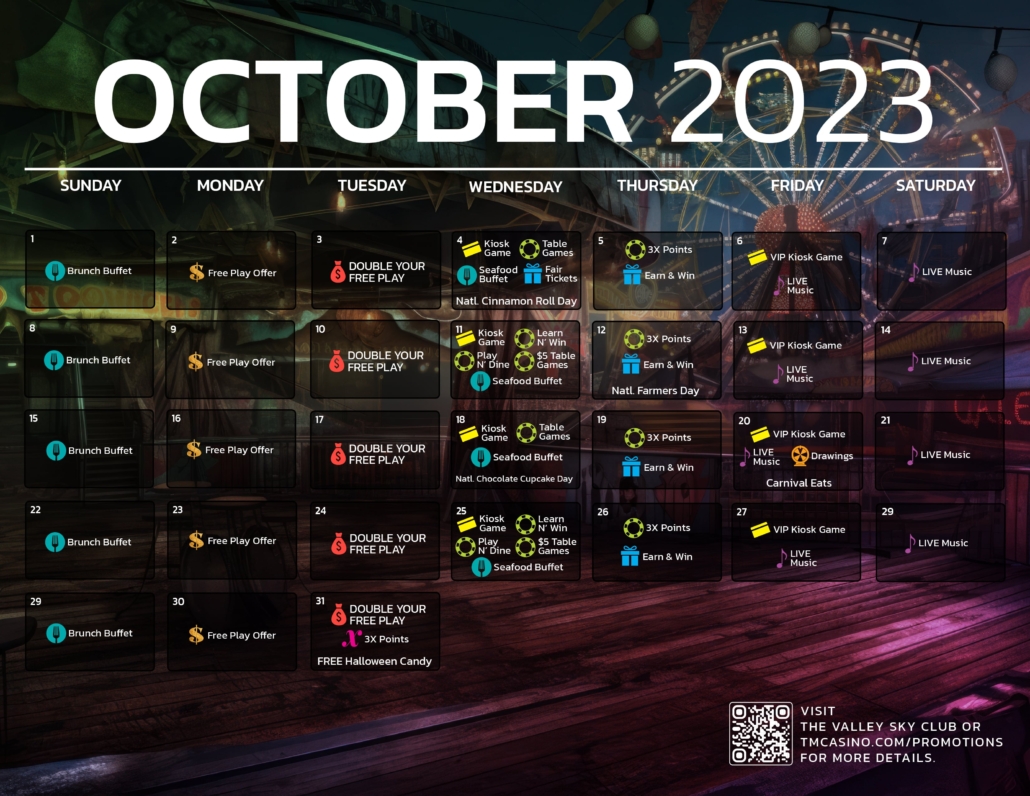 Promotions - Table Mountain Casino: Slots, Table Games, Entertainment ...